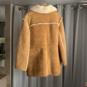 Source Unknown | Jackets & Coats | 96s Shearling Suede Barn Coat | Poshmark